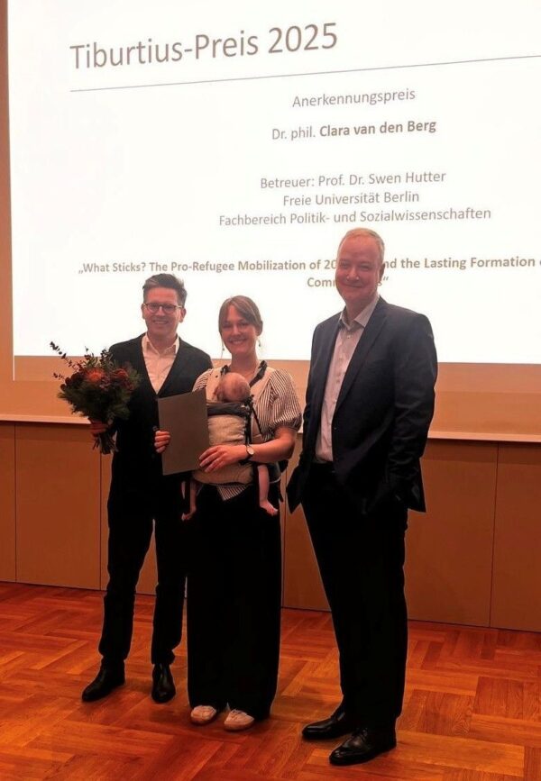 Tiburtius Recognition Award for Dr. Clara van den Berg